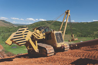Sideboom and sidebooms for pipeline construction by PLM